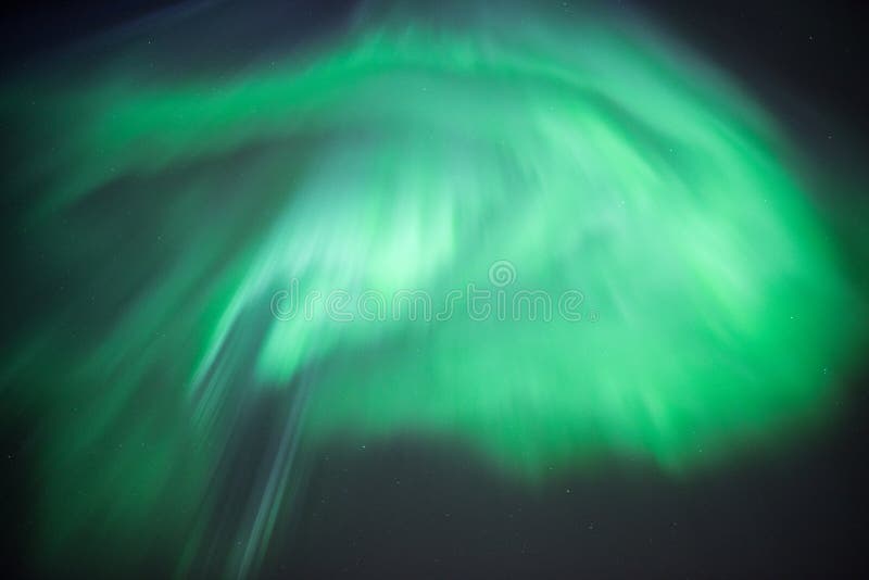 Aurora Borealis or Northern Lights. Stock Photo - Image of night, green ...
