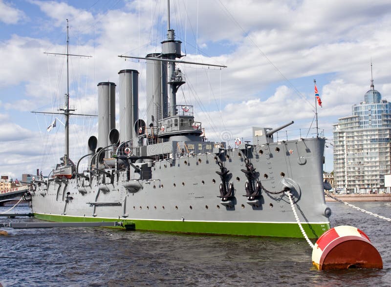 Cruiser Avrora stock image. Image of sunlight, excursion - 3903437