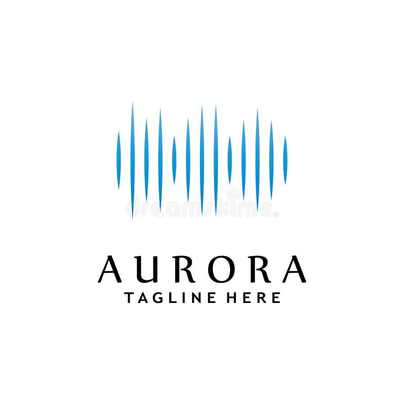 Aurora Light Wave Logo Template Stock Vector - Illustration of northern ...