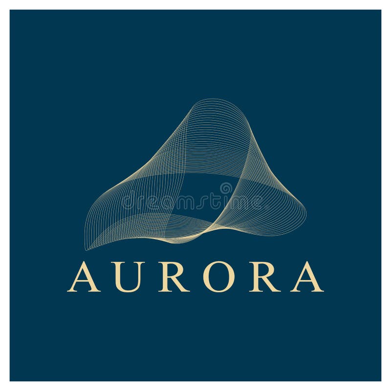 Aurora Logo Design Icon Illustration Vector Template Stock Vector ...