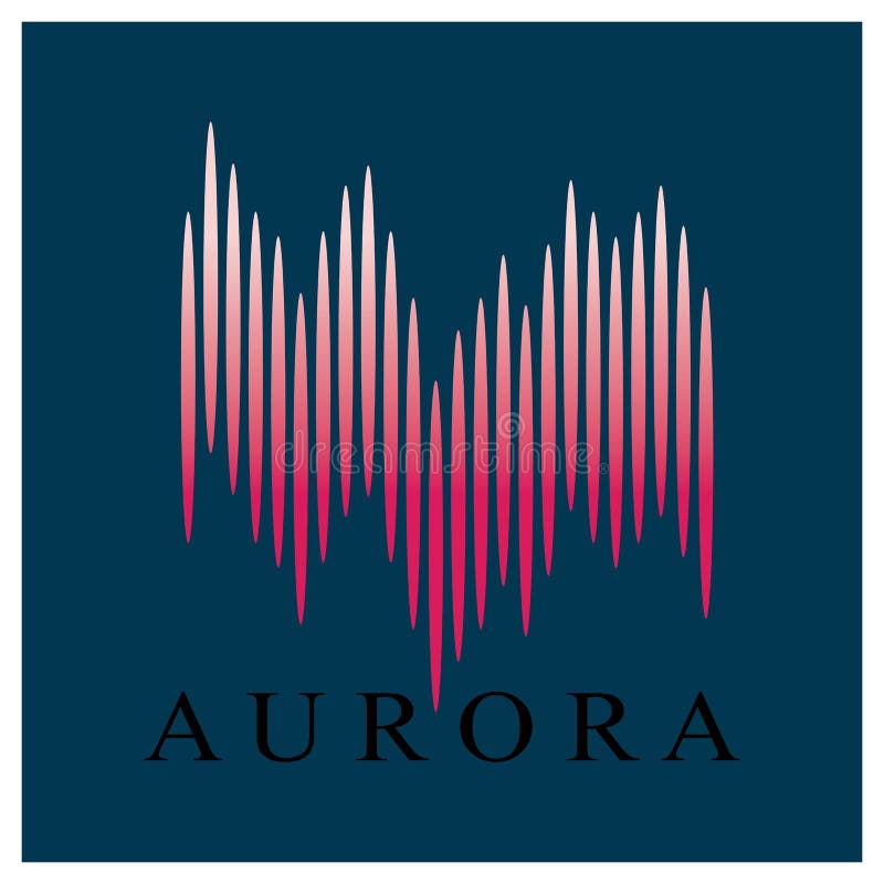 Aurora Logo Design Icon Illustration Vector Template Stock Vector ...