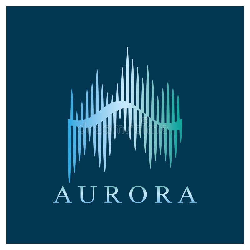 Aurora Logo Design Icon Illustration Vector Template Stock Vector ...