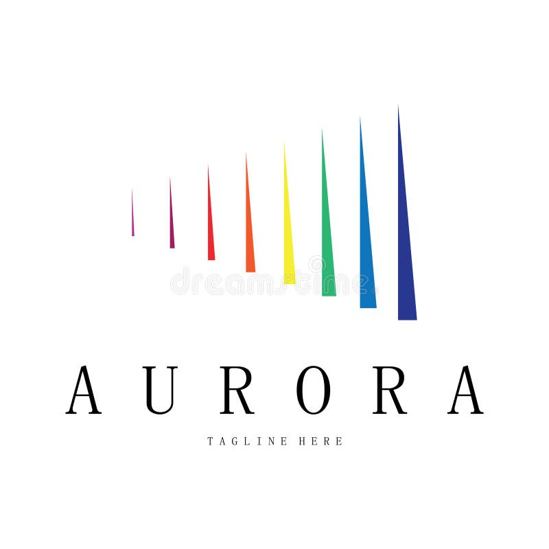 Aurora Logo Design Icon Illustration Vector Template Stock Vector ...