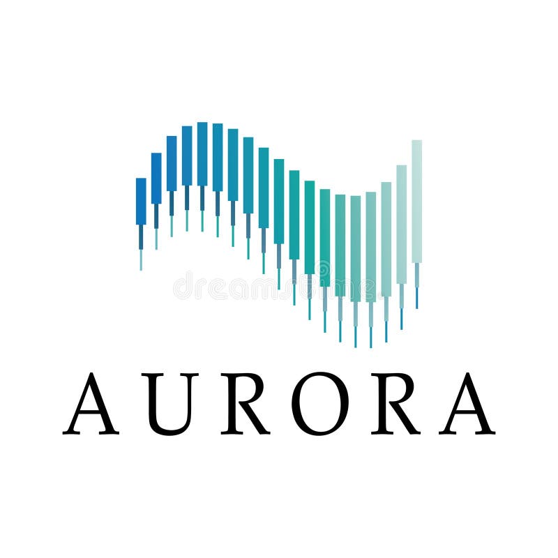 Aurora Logo Design Icon Illustration Vector Template Stock Vector ...