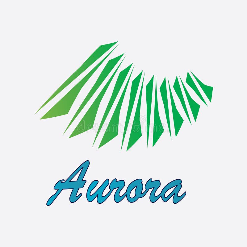 Aurora Logo Vector Illustrations Design Stock Illustration ...