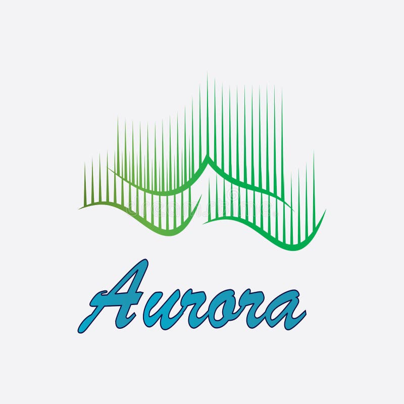 Aurora Logo Vector Illustrations Design Stock Illustration ...