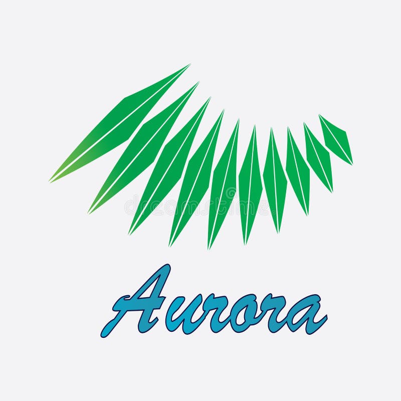 Aurora Logo Vector Illustrations Design Stock Vector - Illustration of ...