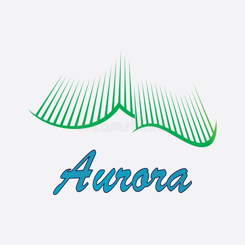 Aurora Logo Vector Illustrations Design Stock Vector - Illustration of ...
