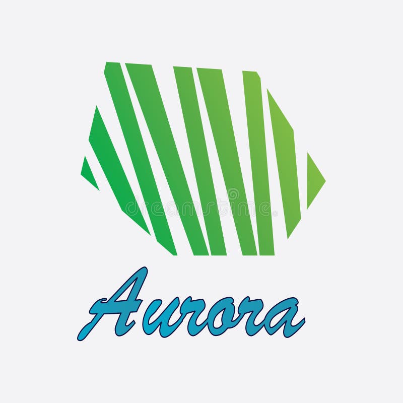 Aurora Logo Vector Illustrations Design Stock Vector - Illustration of ...
