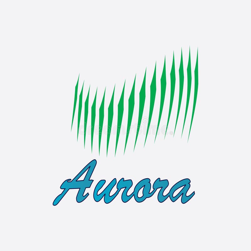 Aurora Logo Vector Illustrations Design Stock Vector - Illustration of ...