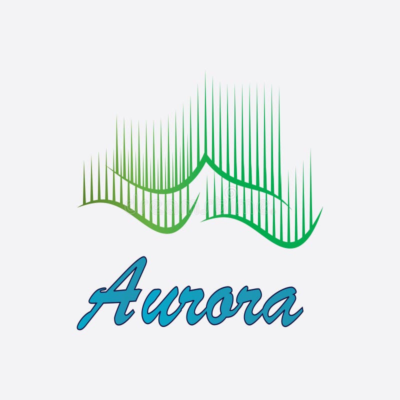Aurora Logo Vector Illustrations Design Stock Vector - Illustration of ...