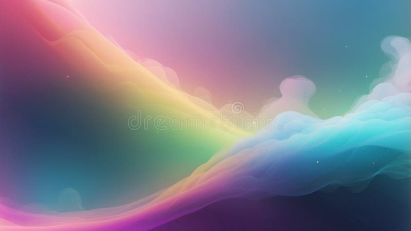 Aurora Ribbon on Night Landscape. AI Generated Stock Illustration ...