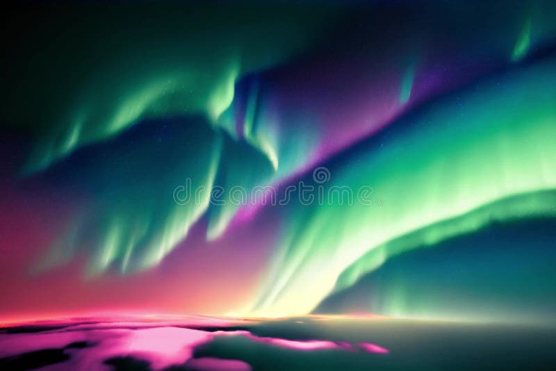 Aurora with Ribbons of Light Dancing Across the Sky Stock Video - Video ...