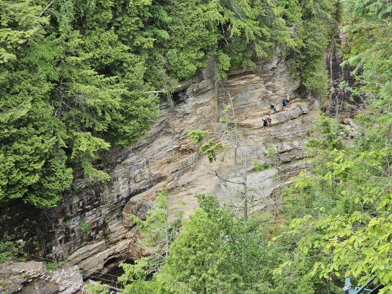 Ausable Chasm Canyon , New York State Stock Photo - Image of ridge ...