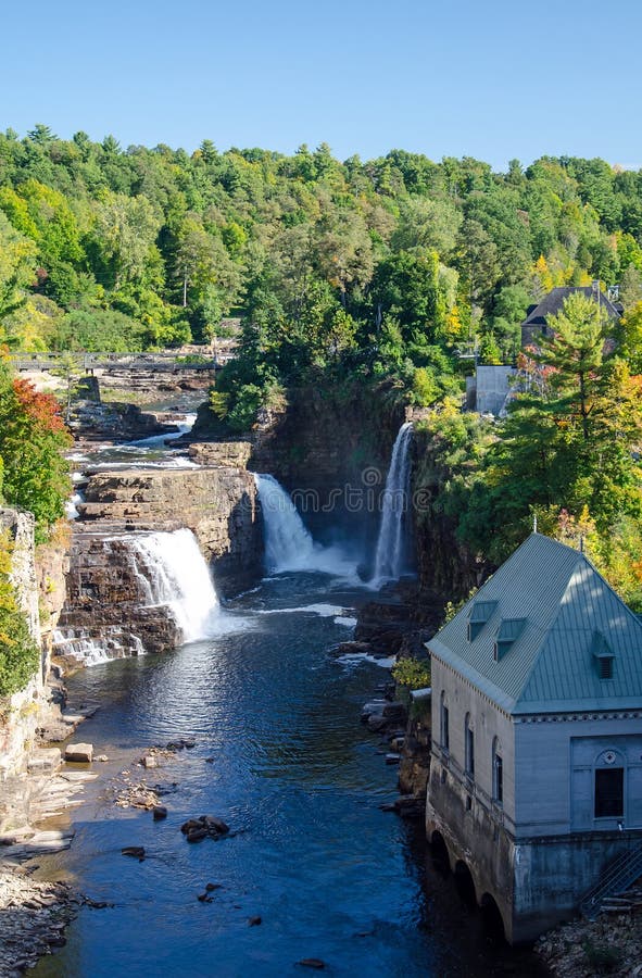 Ausable Chasm stock image. Image of cascade, force, spout - 64540907