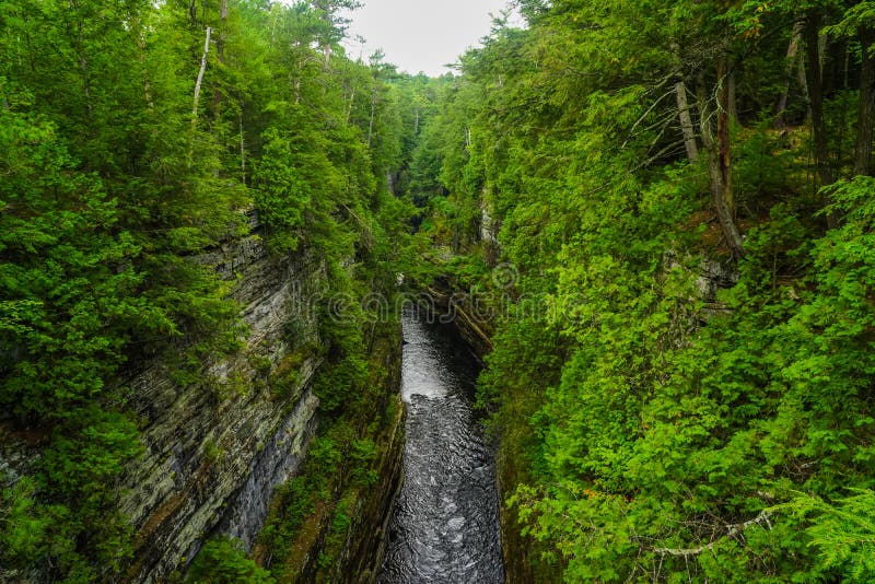 Ausable Chasm In Upstate New York Stock Image Image Of Color North