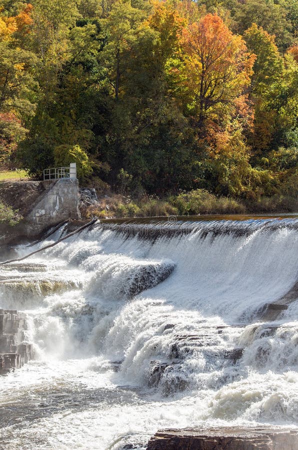 Ausable Chasm Waterfalls stock image. Image of cascade - 61044177