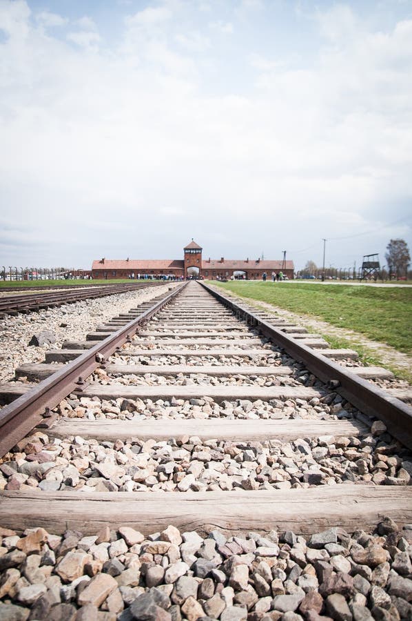 Auschwitz-Birkenau Train Track Editorial Stock Photo - Image of train ...