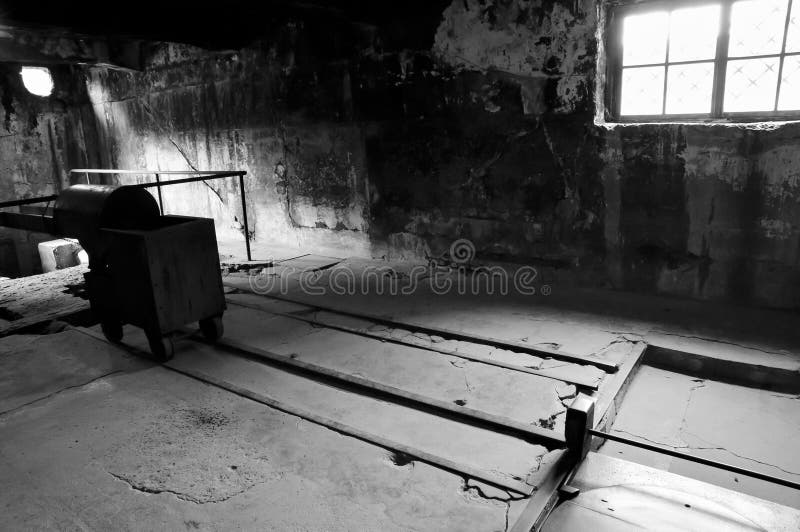 Auschwitz Concentration Camp Cremation Chamber - Poland Editorial Photo ...