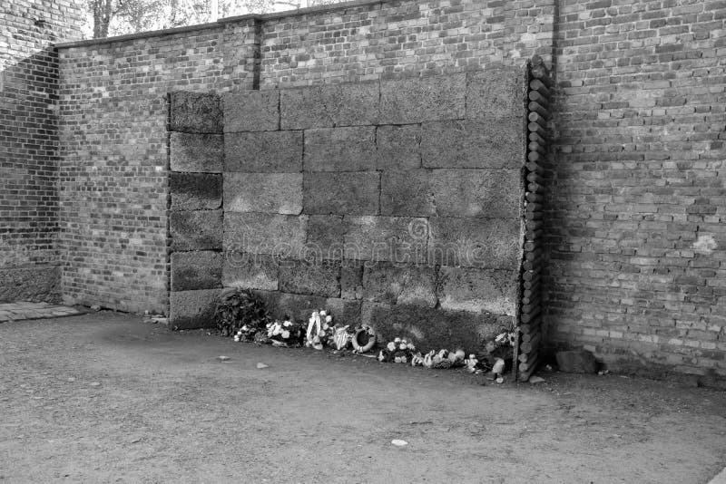 Auschwitz Concentration Camp Execution Wall Editorial Stock Photo ...