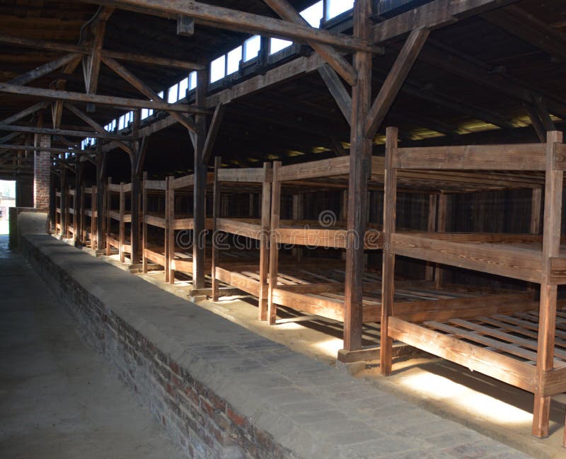 Auschwitz Concentration Camp Inside Barracks Editorial Stock Photo ...