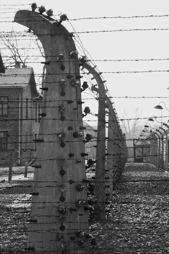 Auschwitz Concentration Camp - Poland Editorial Image - Image of wire ...