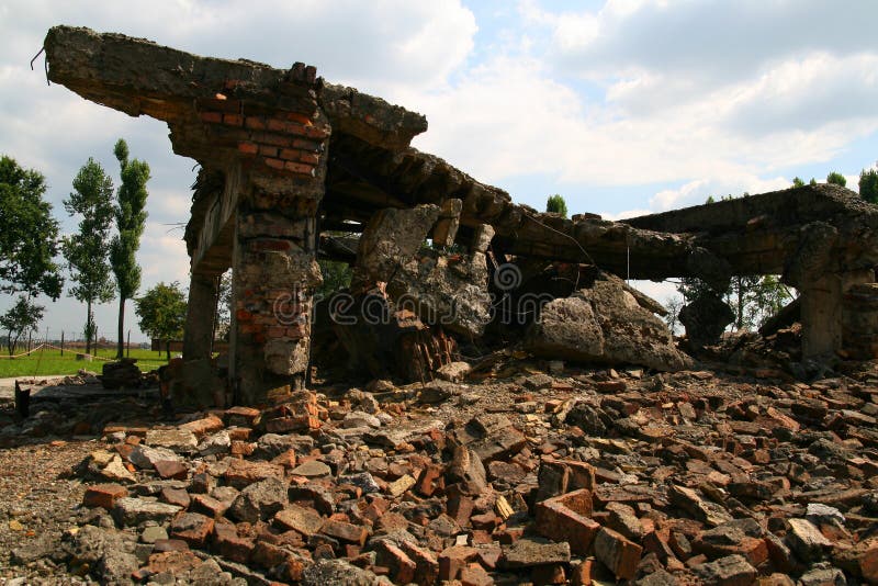 Auschwitz gas chambers editorial stock image. Image of metal - 10782864