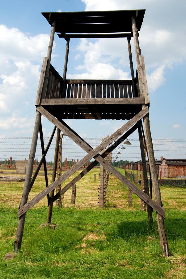 Auschwitz, Poland: Concentration Camp Watchtower Editorial Photo ...