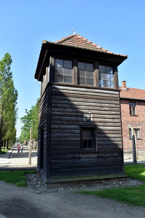 A View of a Sentry Post in the Middle of the Concentration Camp in ...
