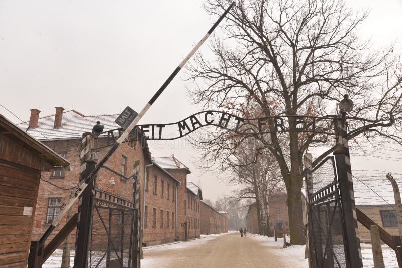 Auschwitz editorial stock photo. Image of hitler, barracks - 91343628