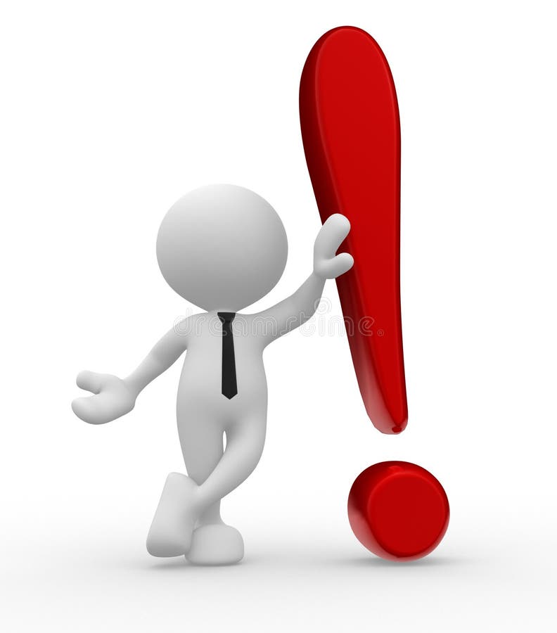 Ausrufezeichen stock abbildung. Illustration von abbildung - 28427194