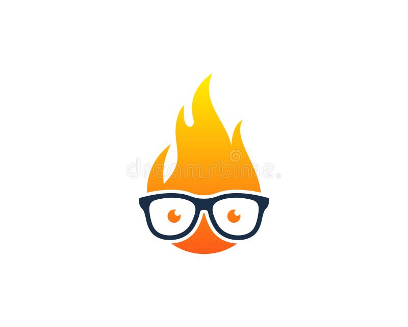 Aussenseiter-Feuer-Flammen-Ikone Logo Design Element Vektor Abbildung ...