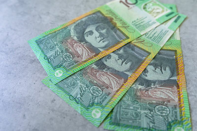 Australian 100 Dollar Note Bills Money Stock Photo - Image of salary ...