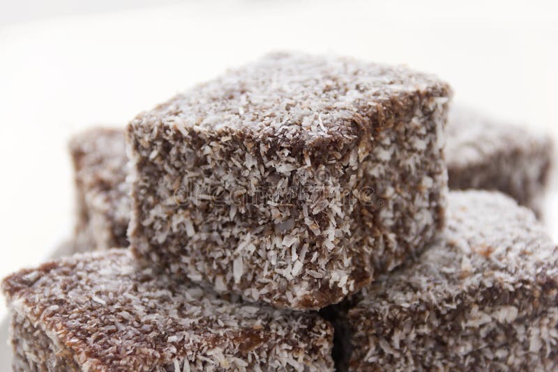 Aussie Lamingtons stock image. Image of culinary, calories - 31319749