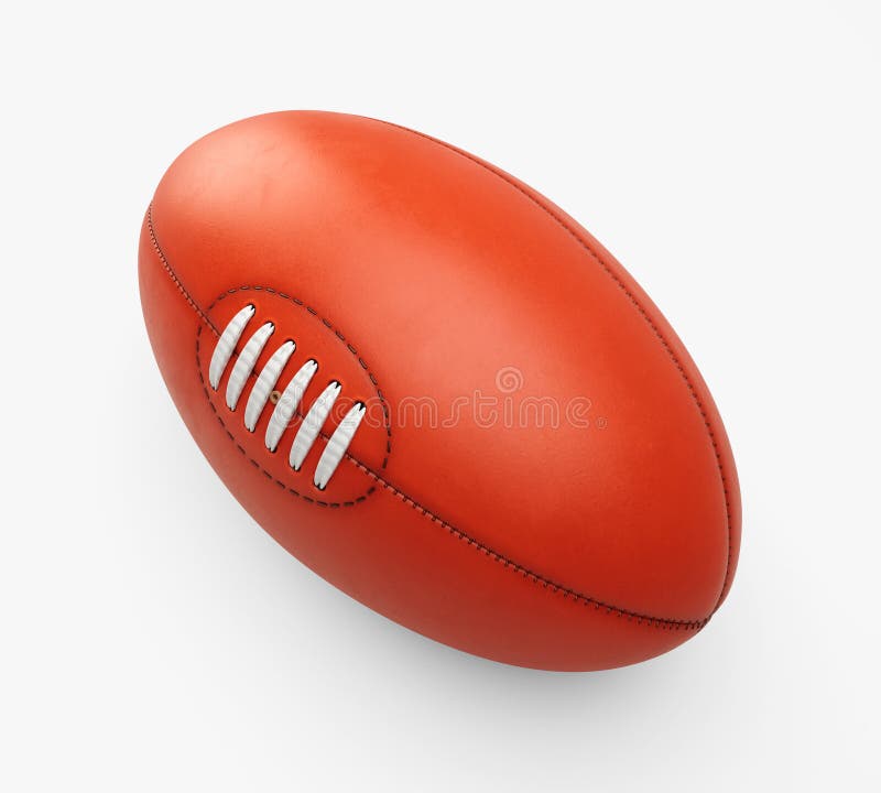 Aussie Rules Ball stock illustration. Illustration of laced - 179373719