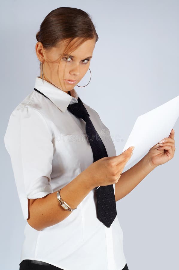 Austere secretary stock image. Image of research, busy - 3870845