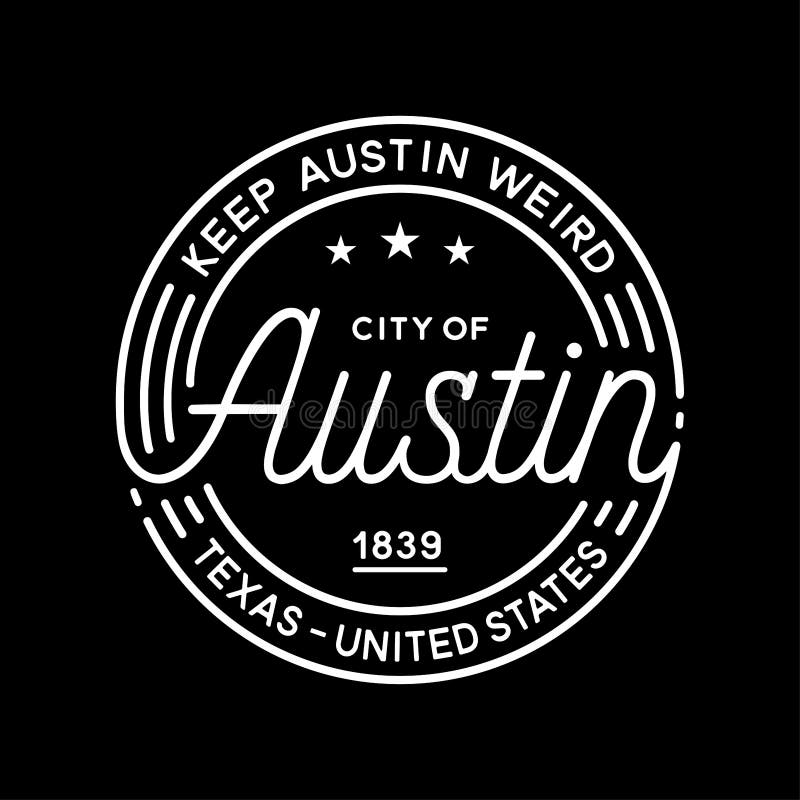 Austin Texas Vector Design Template. Austin Texas Logotype. Vector and ...
