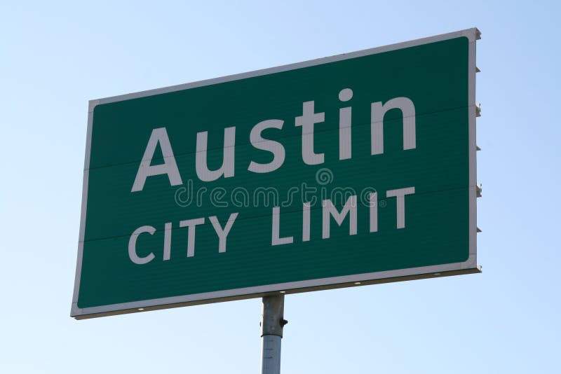 Austin City Limit Sign stock image. Image of austin, road - 4716975