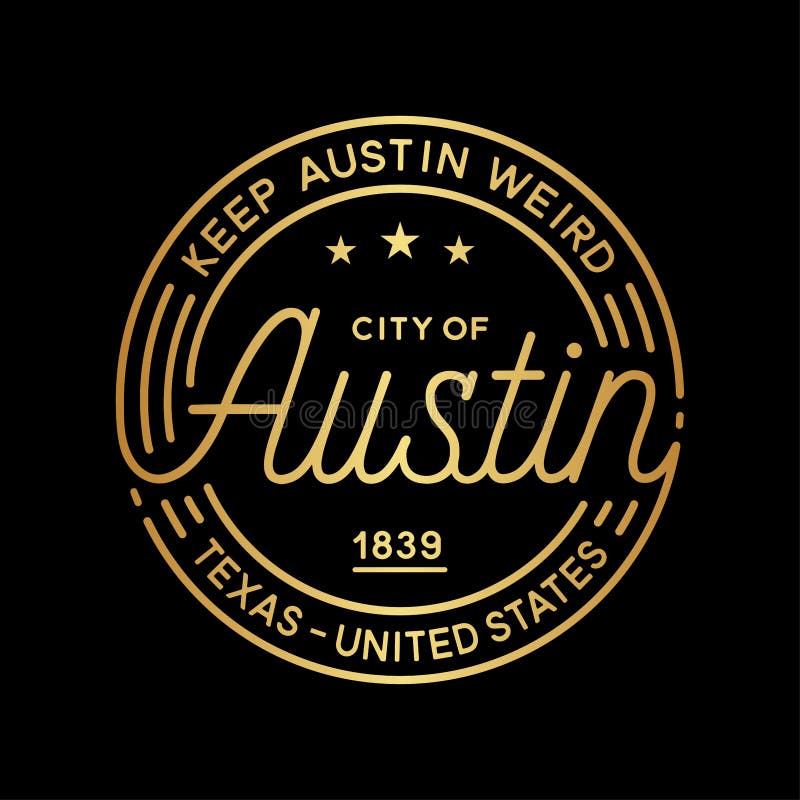 Austin Texas Vector Design Template. Austin Texas Logotype. Vector and ...