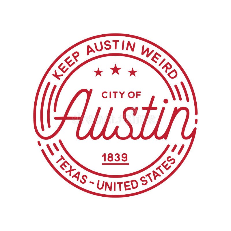 Austin Texas Vector Design Template. Austin Texas Logotype. Vector and ...
