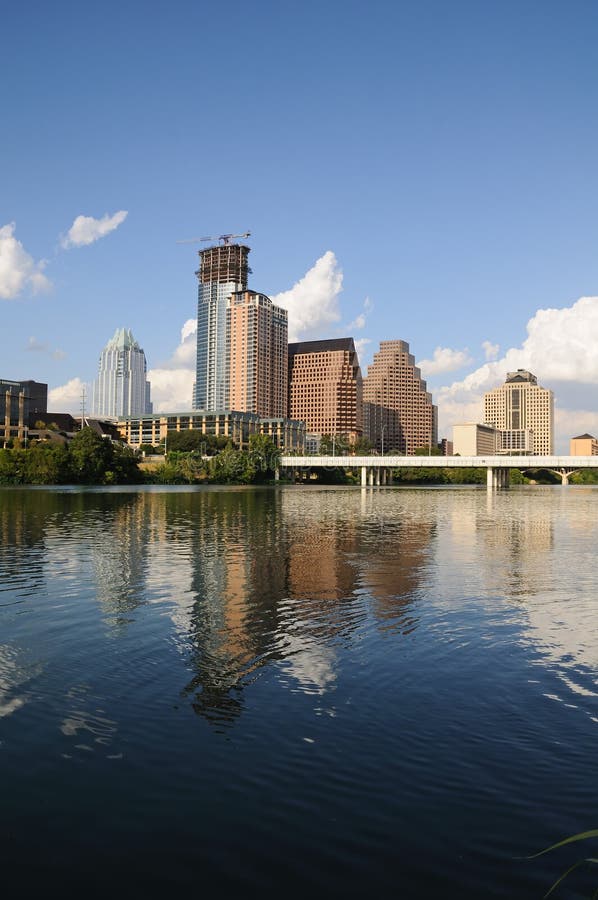 Downtown Austin Texas Cityscape at Night Stock Image - Image of skyline ...