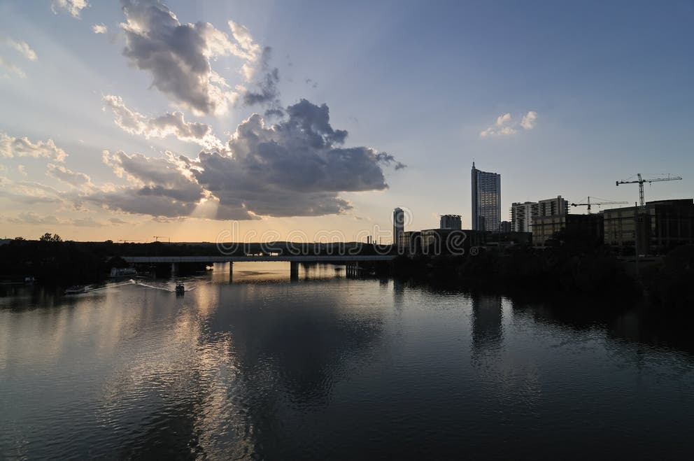 Austin Sunset stock image. Image of evening, reflecting - 11408627