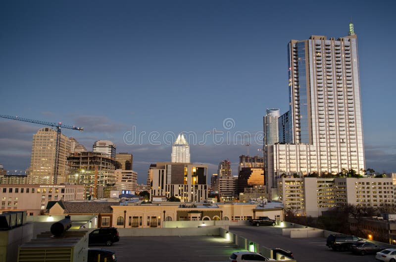 Austin by sunset editorial image. Image of horizontal - 36370935