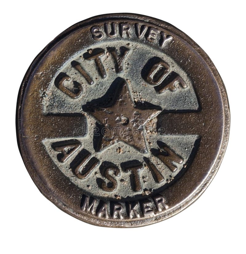 Austin survey marker editorial image. Image of survey - 197251905