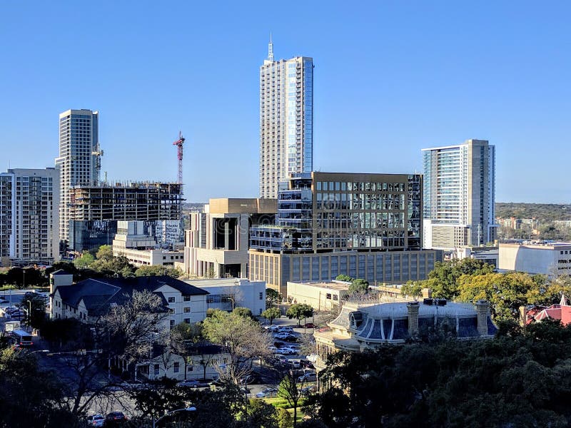 Calle Del Congreso En El Centro De Austin Texas Imagen editorial ...