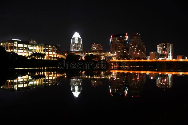 Austin Texas at Night stock photo. Image of urban, texas - 3189568