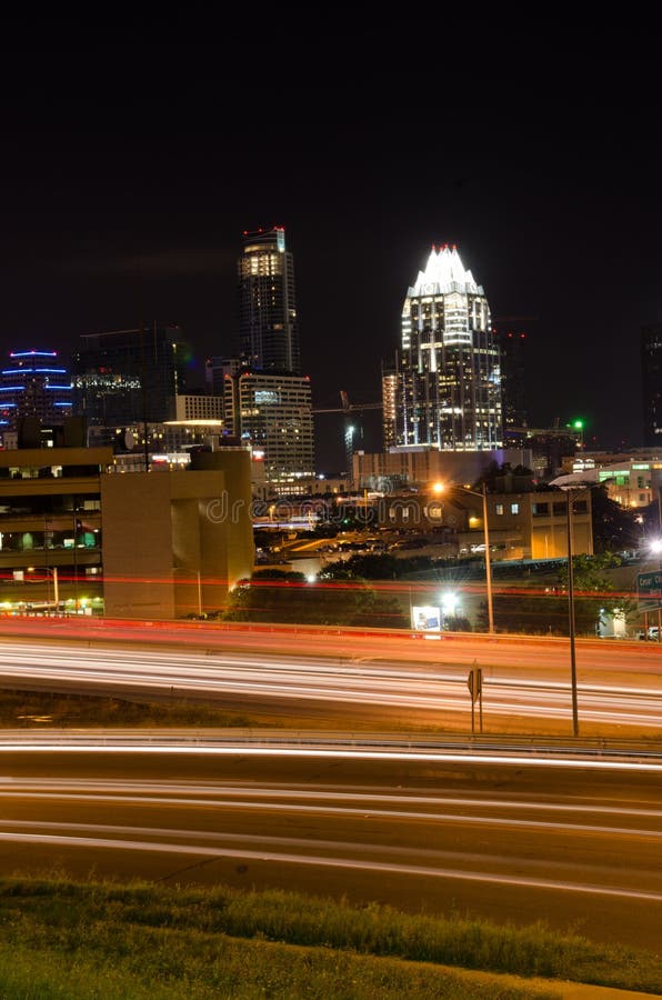Austin Texas at night editorial stock photo. Image of democracy - 41802438