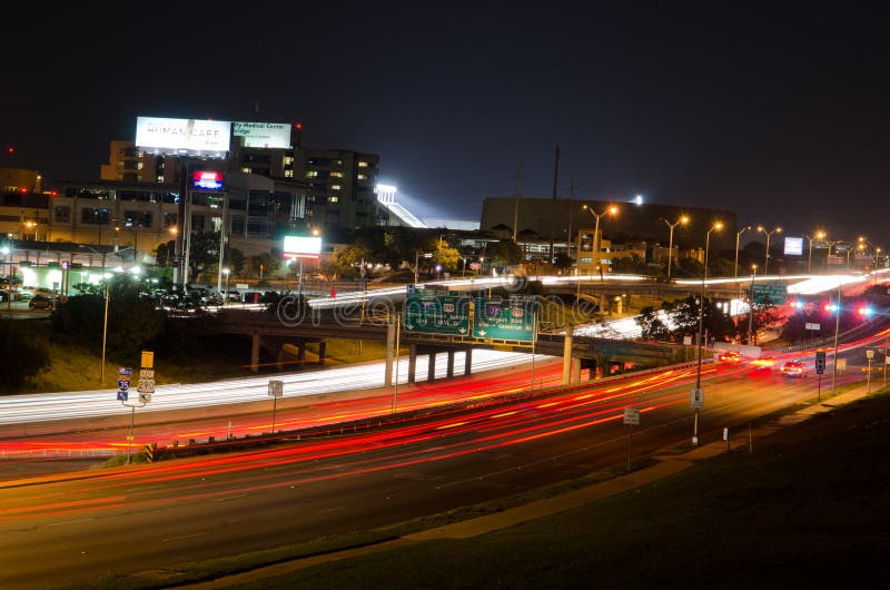Austin Texas at night editorial photography. Image of cogress - 41802457