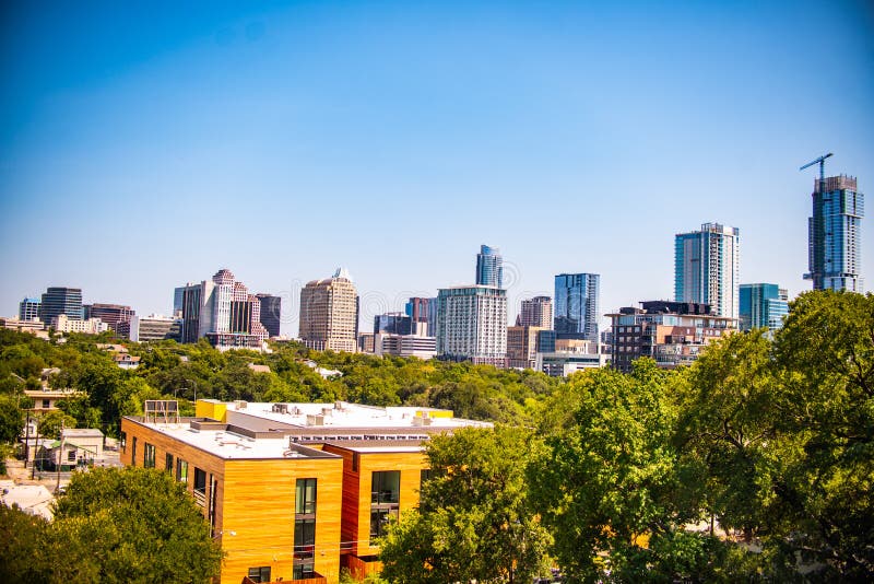 Austin texas skyline imagen de archivo. Imagen de tejas - 256836897