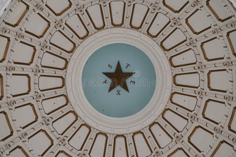 Austin, Texas, U.S - April 9, 2024 - Closeup of the Dome Interior of ...